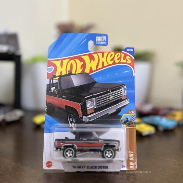 Hot Wheels ’75 Chevy Blazer Custom USA Card | The Miniature Hub